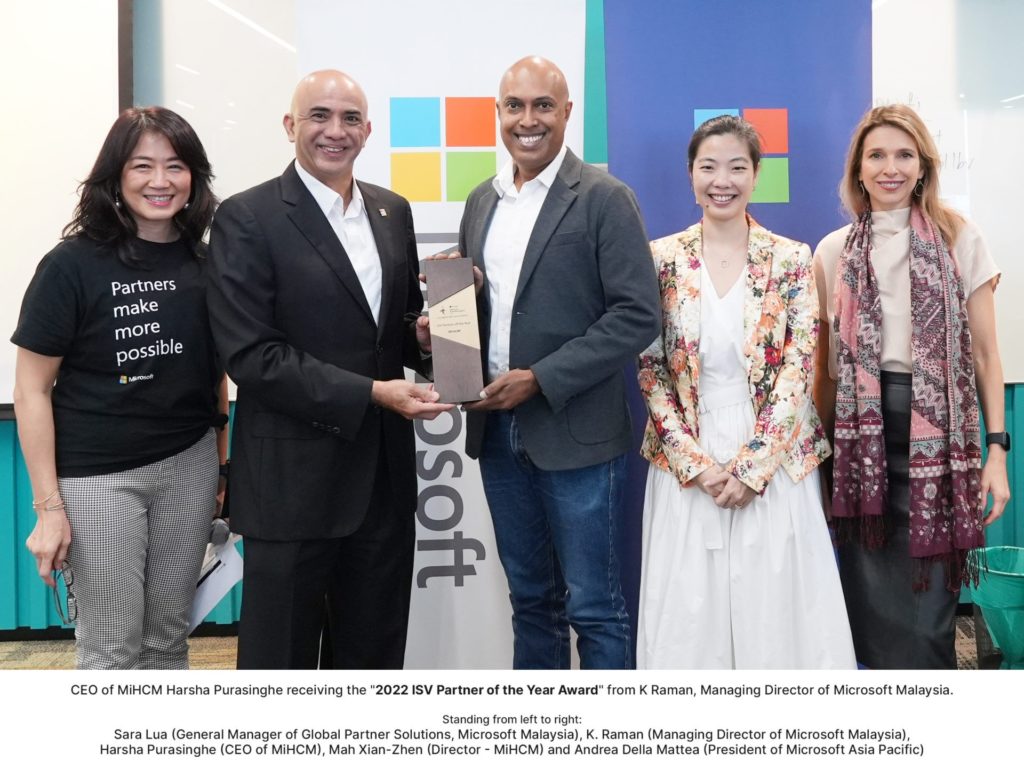 MiHCM awarded Microsoft Malaysia ISV Partner of the Year | MiHCM